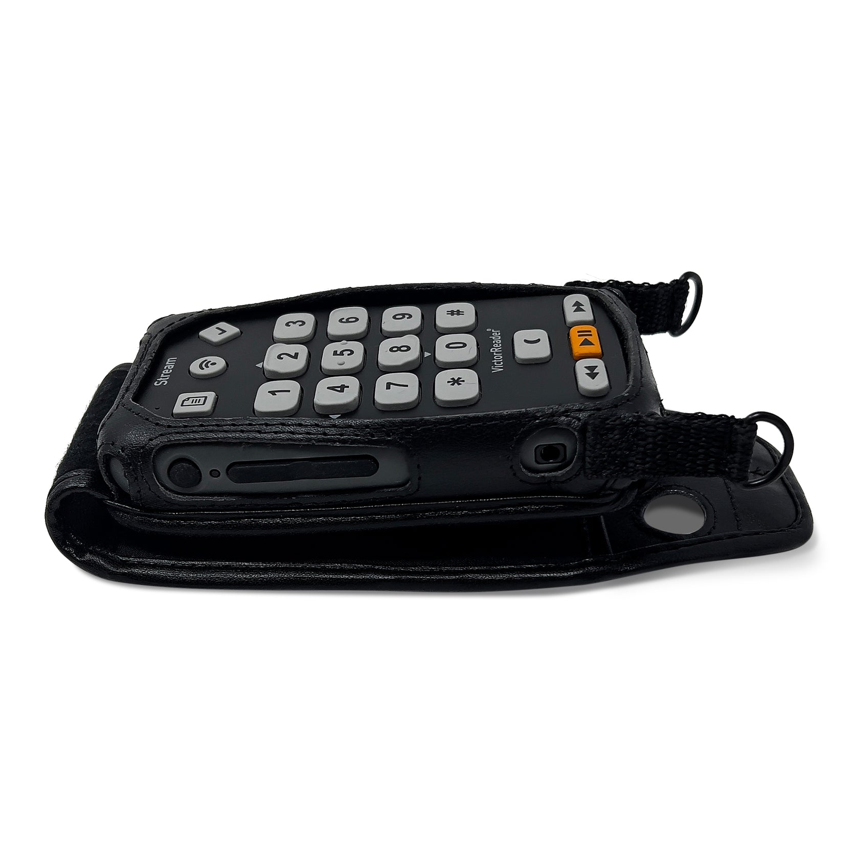 HumanWare Victor Reader Stream 3 Fitted Black Leather Case with straps ...