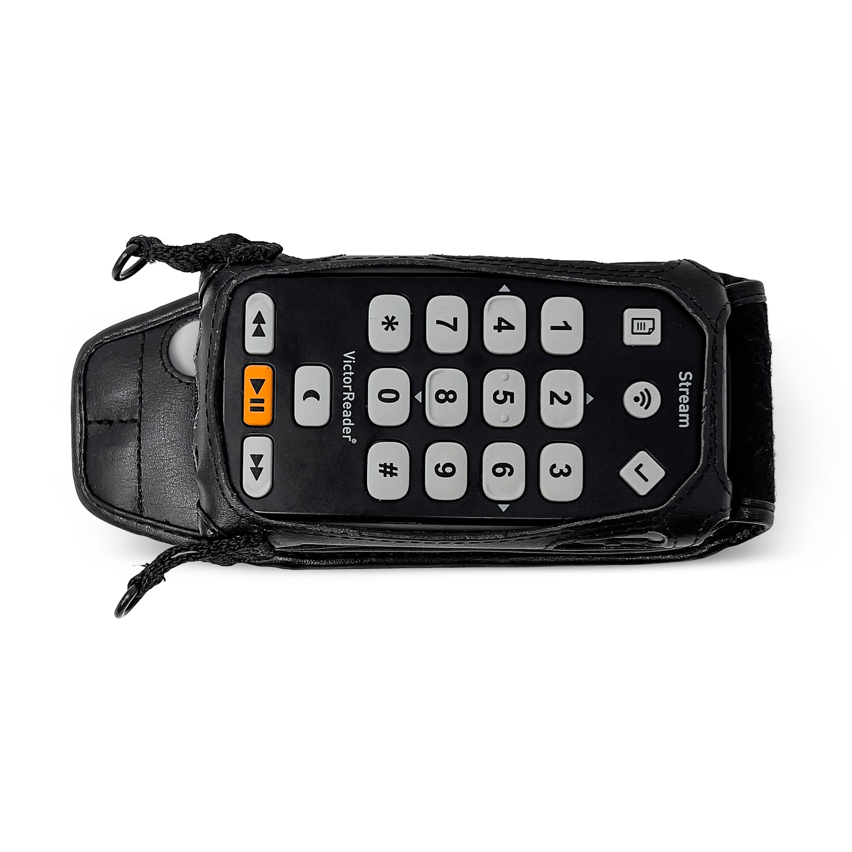 HumanWare Victor Reader Stream 3 Fitted Black Leather Case with straps ...